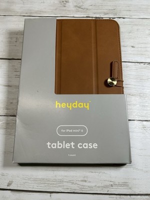 NEW Heyday Folio Faux Leather Brown Tablet Case - For Apple iPad Mini 6 ...