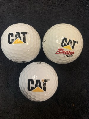 CAT Logo Golf Balls X3 (Top Flite ,Callaway Nike) Great Condition See ...