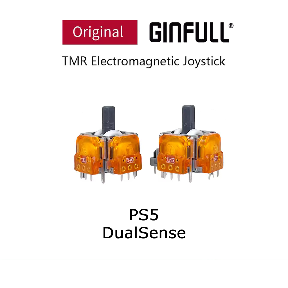 PS5 DualSense Drift Fix Kit: GINFULL TMR Hall Effect Sensors & Genuine ...