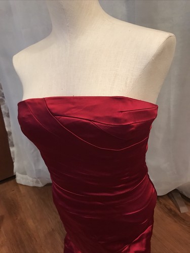 Bebe Woman’s SM Strapless Semi Formal Dress Prom Wedding Evening ...