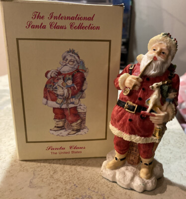 The International Santa Claus Collection Figurine United States Vintage ...