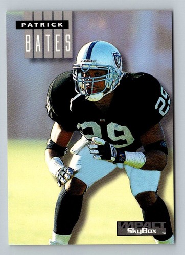 1994 SkyBox Impact #131 Patrick Bates Los Angeles Raiders Football Card ...
