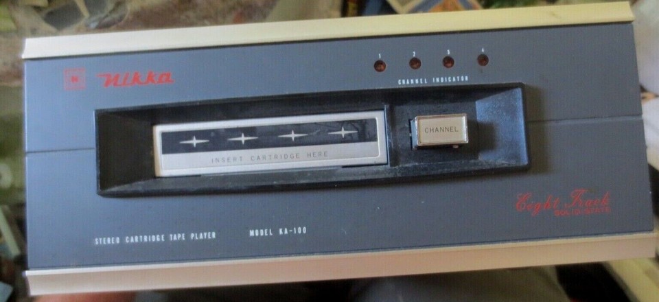 Vintage Nikka 8 Track Tape Player model KA-100 Solid State Player wood ...
