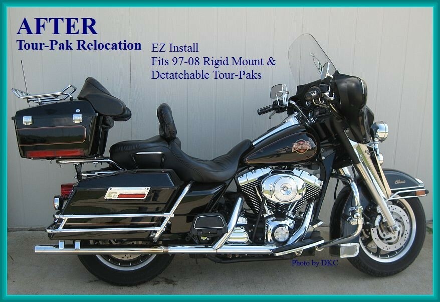 Relocation kit for Tour-Pak Harley Baggers 09-13 Touring Baggers & Tri ...