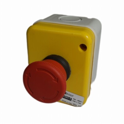 Marlanvil 1560.E 10A 400V 1NA + 1NC Emergency Switch with Reset Red ...