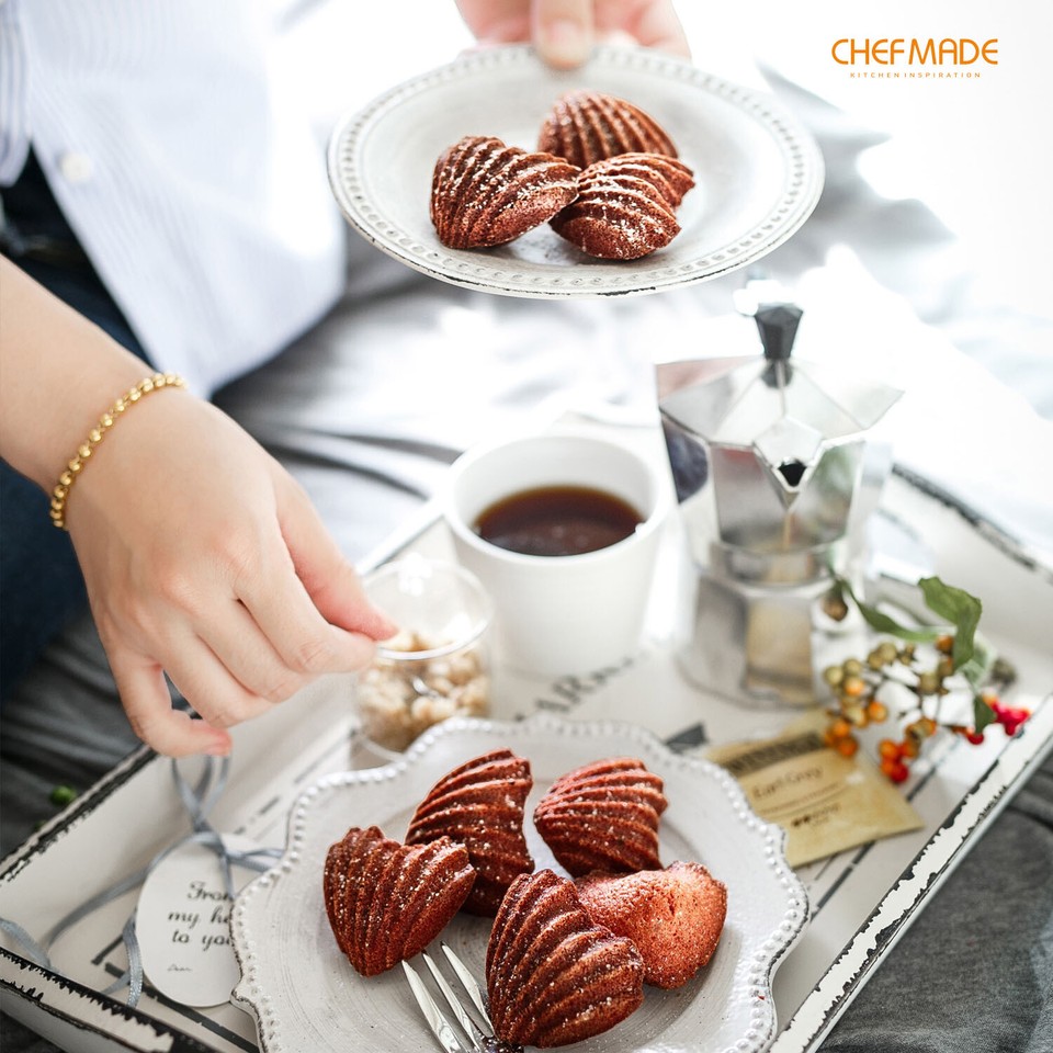 CHEFMADE Madeleine Pans, Spherical Shell Madeline Cake Pan | eBay