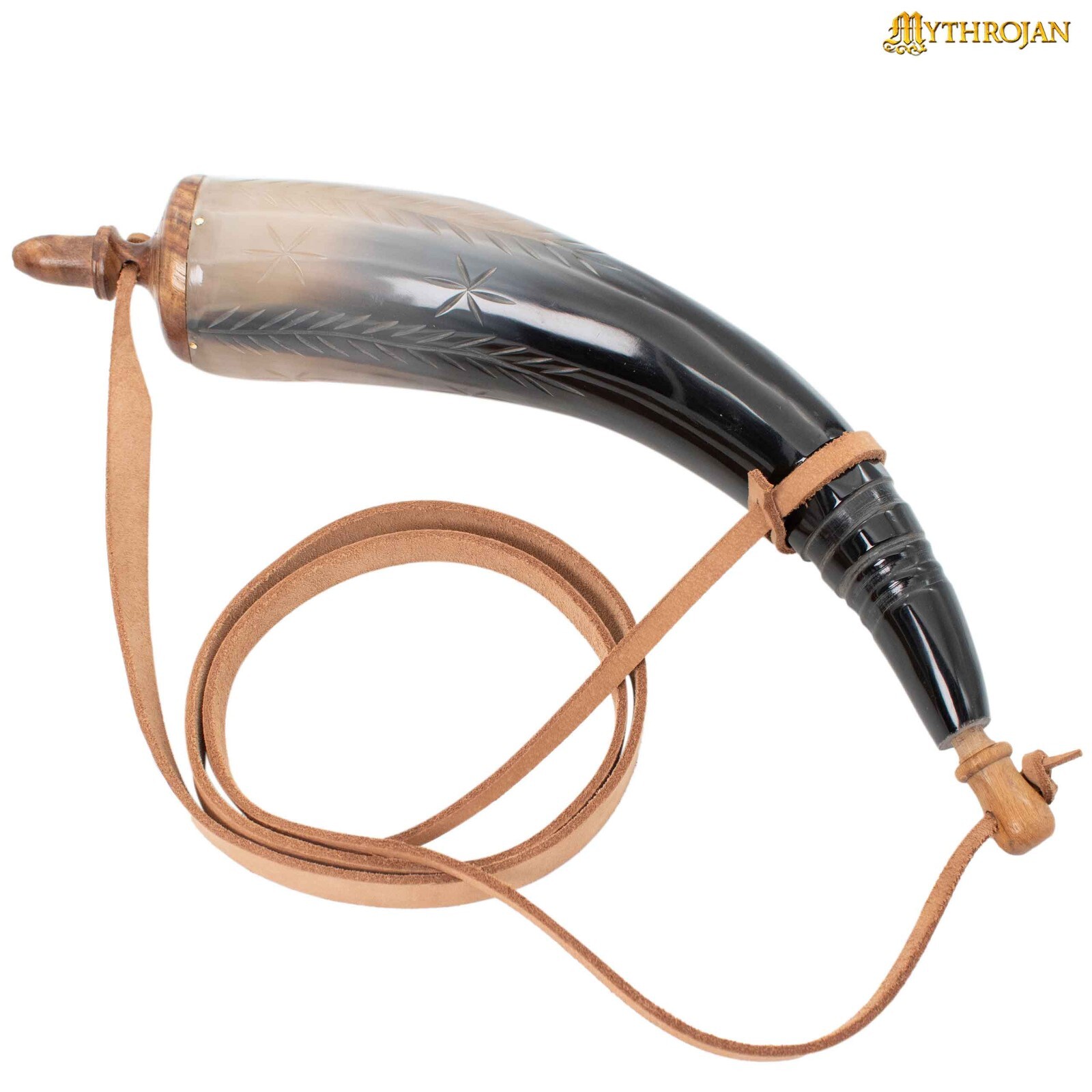 Gun Powder Horn Muzzleloader Reenactment Mountain Man Rendezvous Ammo ...