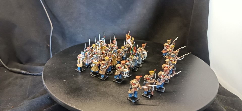 28mm Napoleonic War French Imperial Middle Guard Fusilier Chasseur Regt ...