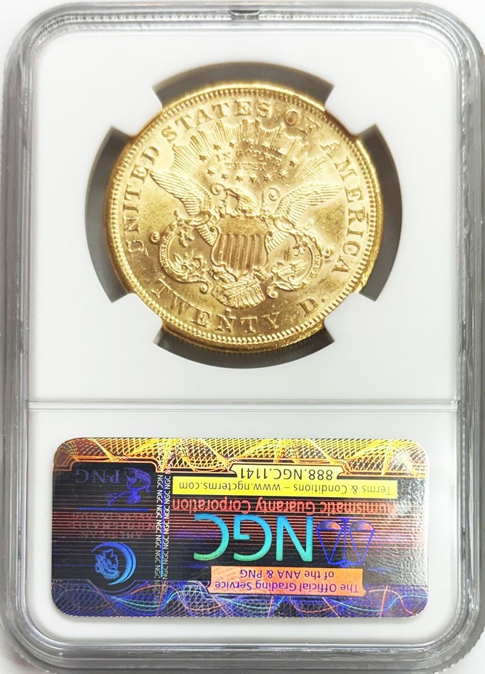 1874 S GOLD US SAN FRANCISCO $20 LIBERTY HEAD DOUBLE EAGLE COIN NGC ...