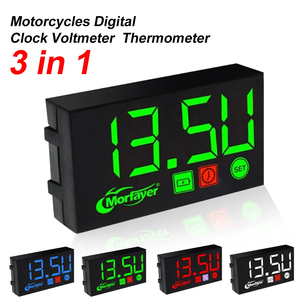 Motorcycle Clocks And Thermometers Universal Mini Timer Clock