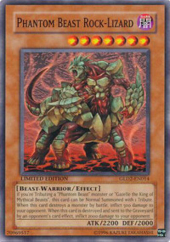 Phantom Beast Rock-Lizard - GLD2-EN014 - Common - Limited Edition x3 ...