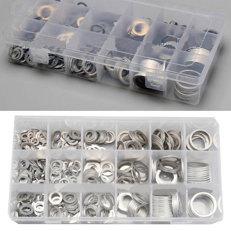 450PCS Oil Drain Plug Aluminum Washer Gasket Washer Sealing Ring ...