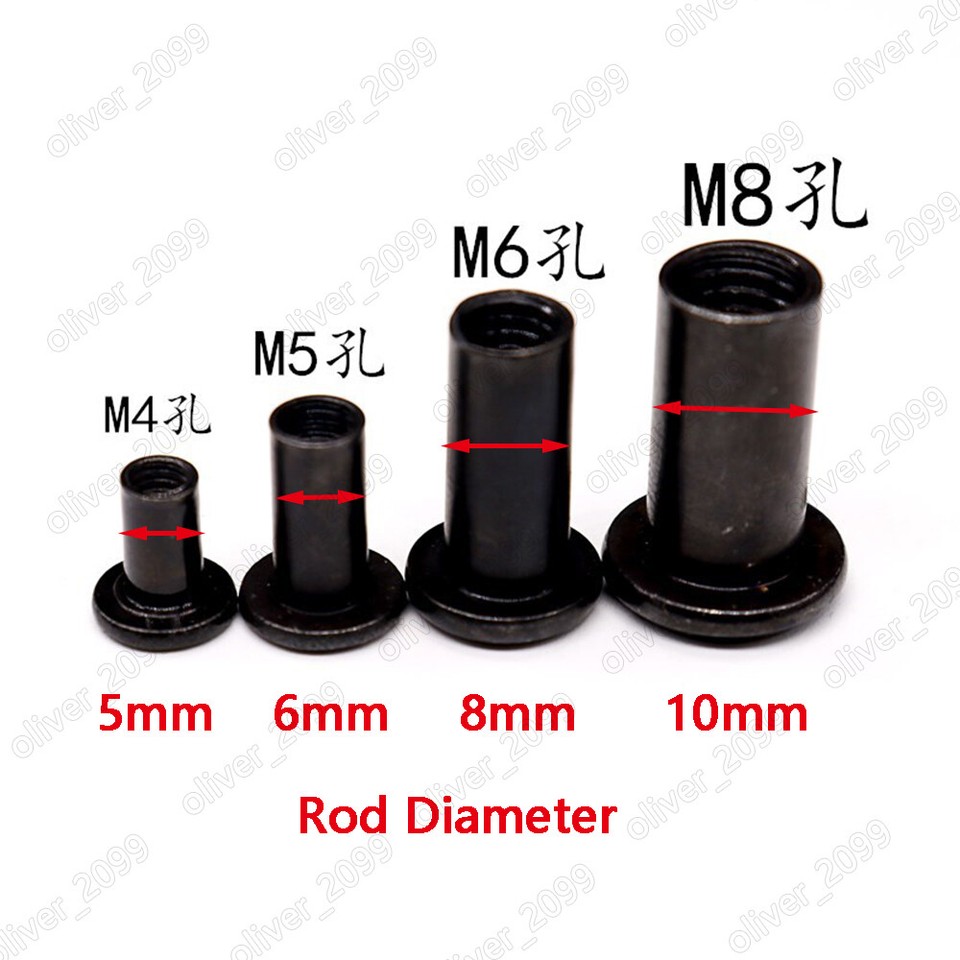 M3 M4 M5 M6 M8 Black Rivet Nut Hex Socket Furniture Connector Cap Nuts ...