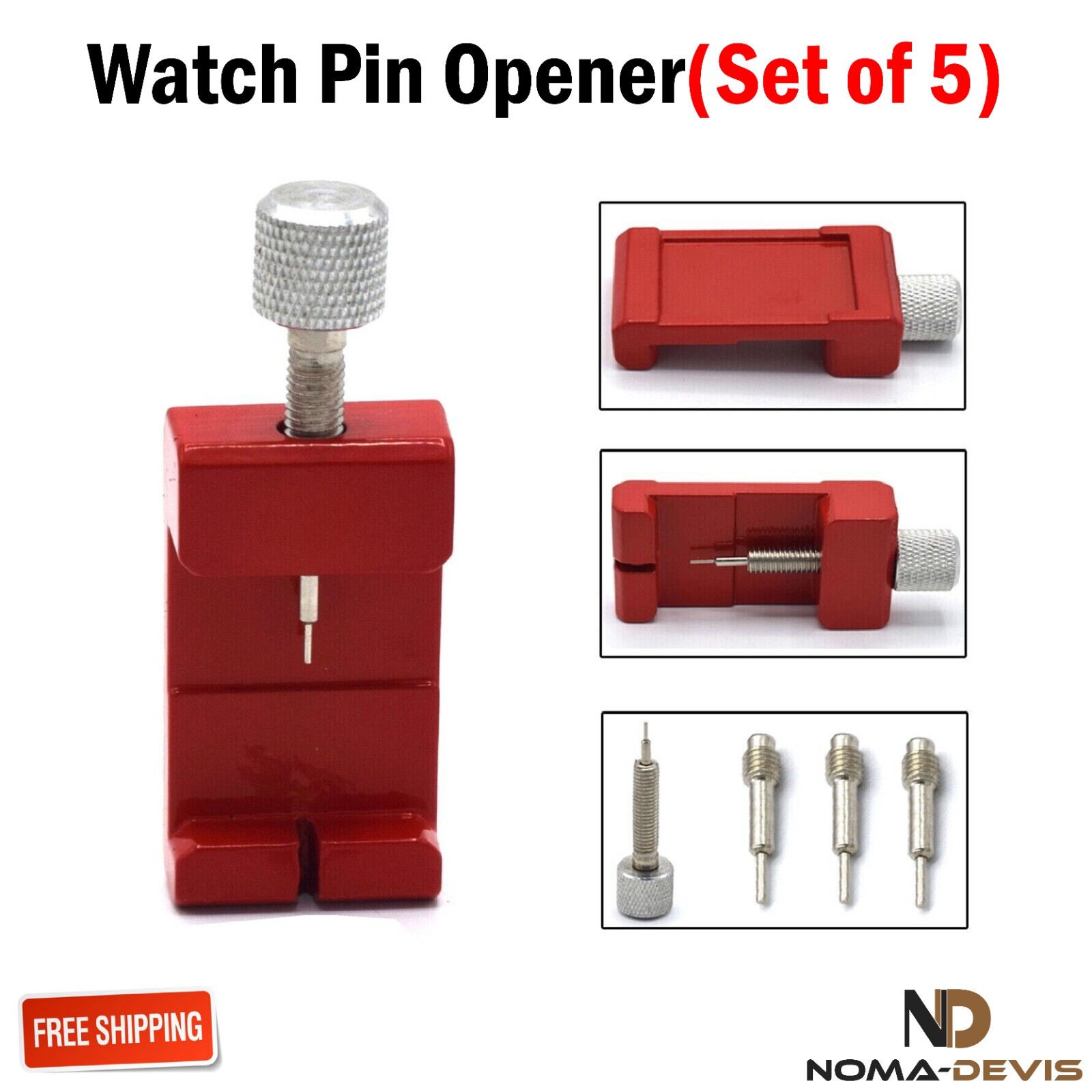 Watch Opener Repair Tools Adjustable Watch Band Spring Bars Strap Link ...