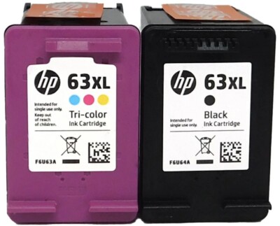 HP 63XL 2pack Combo Ink Cartridges 63XL Black and 63XL Color GENUINE | eBay