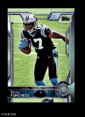 2015 Topps #418 Devin Funchess A Panthers RC COMMON VARIATION Michigan ...