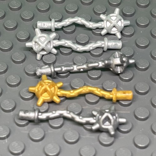 Lego Castle Mix Color Lot Mace Flail Spiked Minifig Weapon Replacement ...