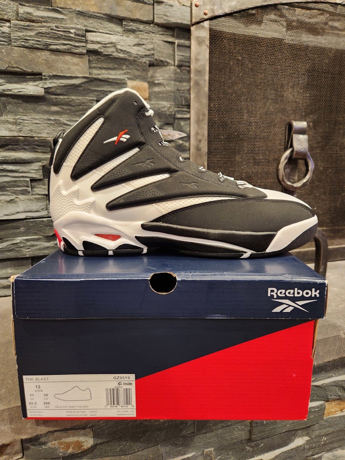 Reebok The Blast White Black Red Nick Van Exel Size 12 DEADSTOCK | eBay