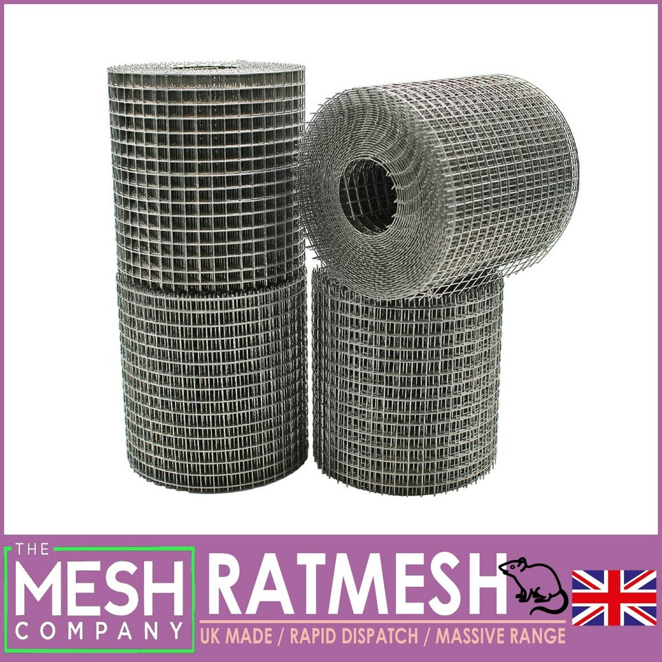 The Mesh Company Galvanised Rat Mesh Roll | Rodent Proofing Welded ...
