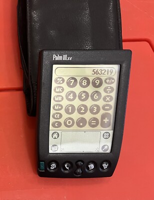 Palm III xe With Top Grain Leather Case, No Stylus - Tested And Working ...