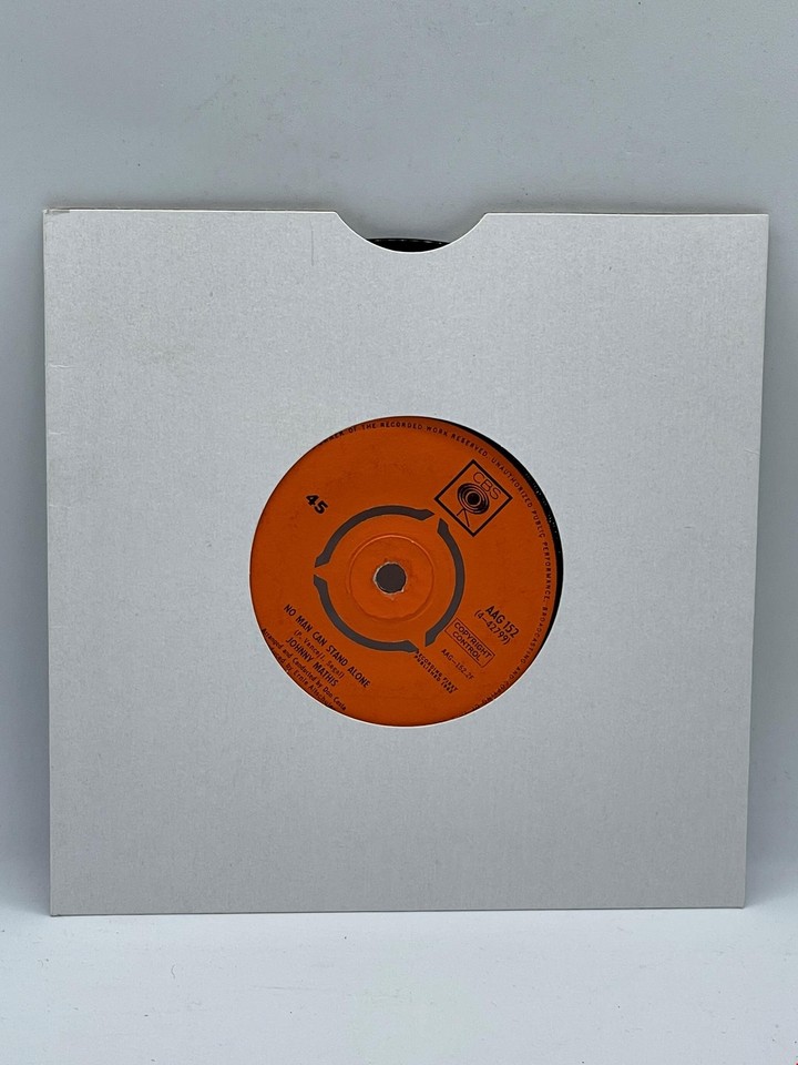 Johnny Mathis No Man Can Stand Alone Every Step Of The Way Single Vinyl ...