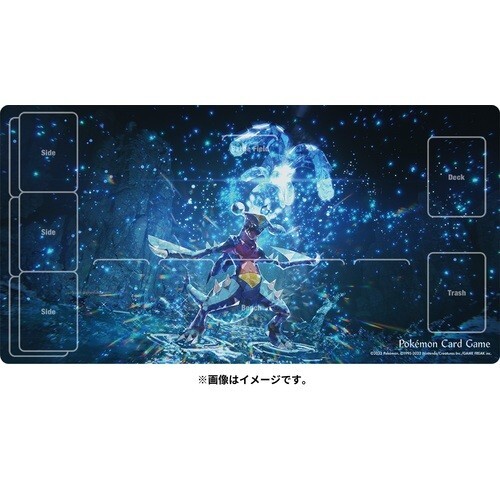 Garchomp Pokemon Center Card Game Rubber Playmat Water Tera Type | eBay