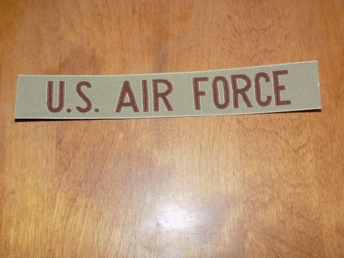 U.S. AIR FORCE UNIFORM CHEST PATCH USAF BROWN Military Armed Forces ...