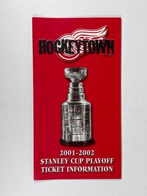 VINTAGE - 2001-02 Detroit Red Wings - Hockeytown Playoff Ticket Info ...