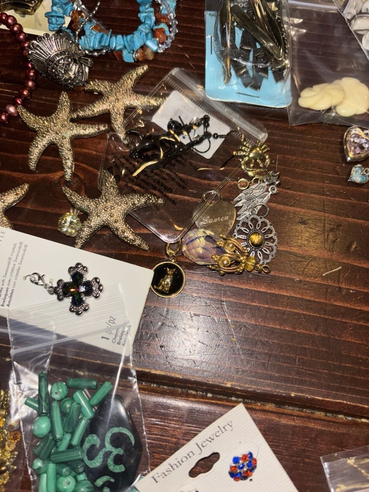 Jewelry Maker's Loose 3+ Lb Lot Gemstone Pearl Coral Beads Repair ...