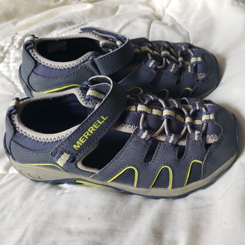 Merrell Youth Size 2 Hydro Hiker Closed Toe Sandals Shoes MC54859 Blue ...