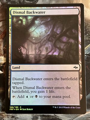 1x Foil Dismal Backwater (168) Fate Reforged LP MTG Magic the Gathering ...
