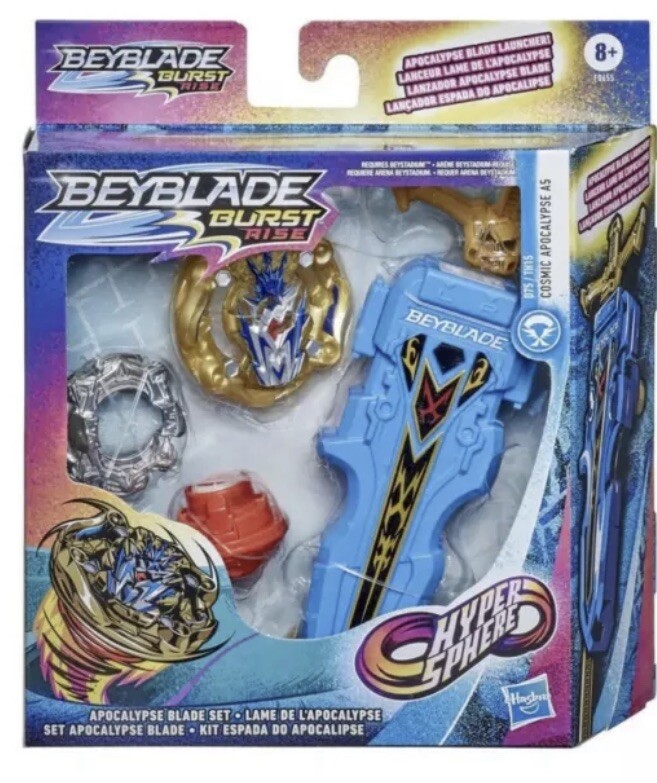Beyblade Burst Rise Hypersphere Apocalypse Blade Set -- Right/Left-Spin ...