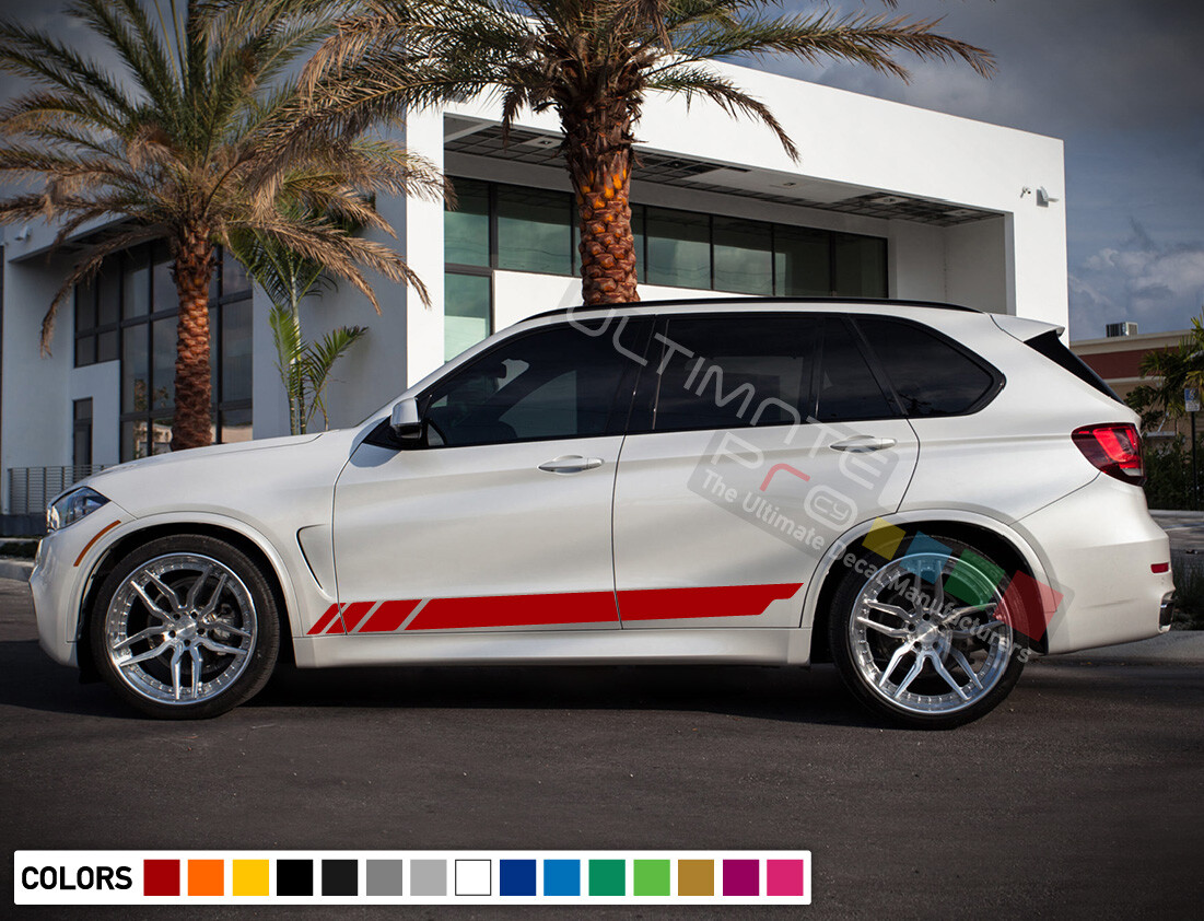 Sticker Decal Side Door Stripe Kit for BMW X5 M sport scratch Light ...
