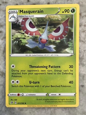 Pokémon TCG Masquerain Rebel Clash 011/192 Regular Uncommon | eBay