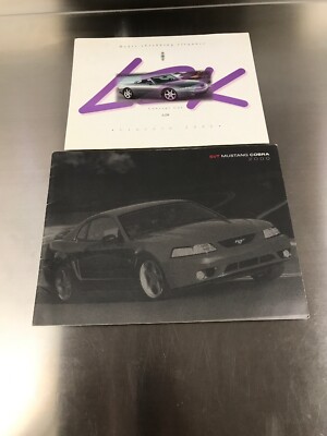 2000 FORD SVT COBRA MUSTANG DEALER BROCHURE RARE! With Lincoln L2k ...