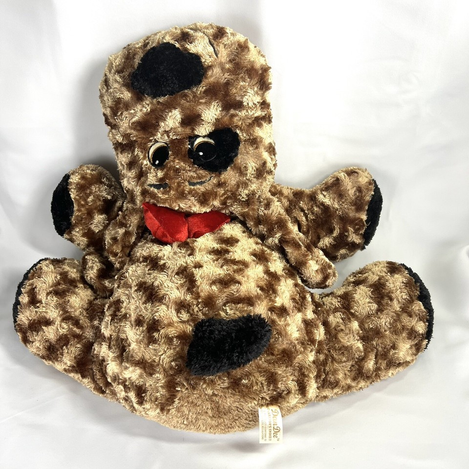 Dan Dee Collectors Choice Puppy Dog Brown Red Bow Plush 25" Large ...