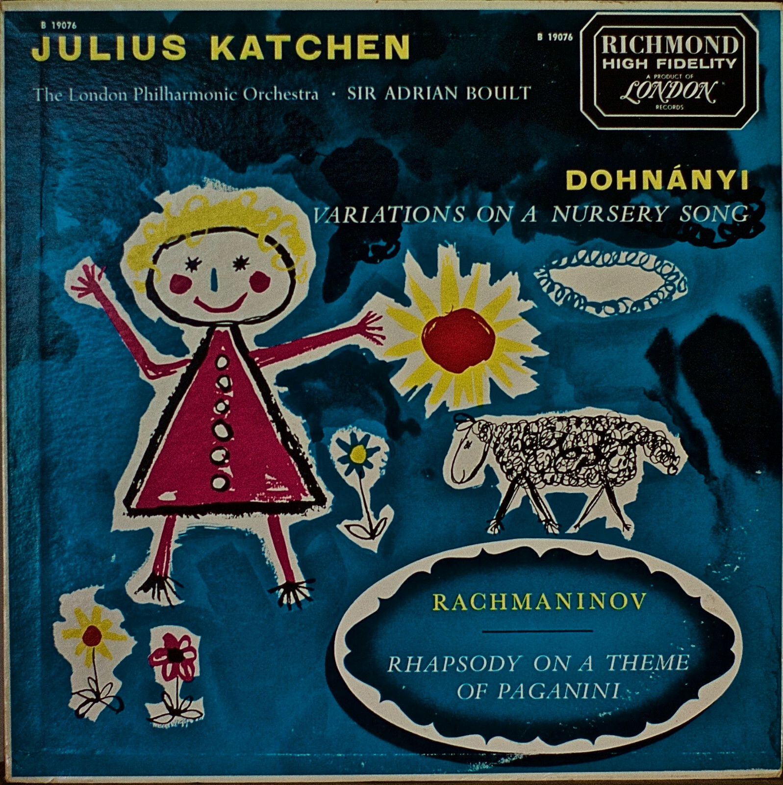 DOHNANYI: Variations...; RACHMANINOV: Rhapsody...NM195?LP MONO KATCHEN ...