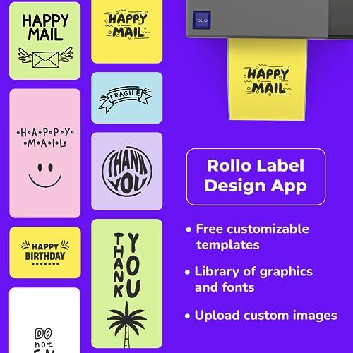 Rollo USB Shipping Label Printer - Commercial Grade Thermal Label ...