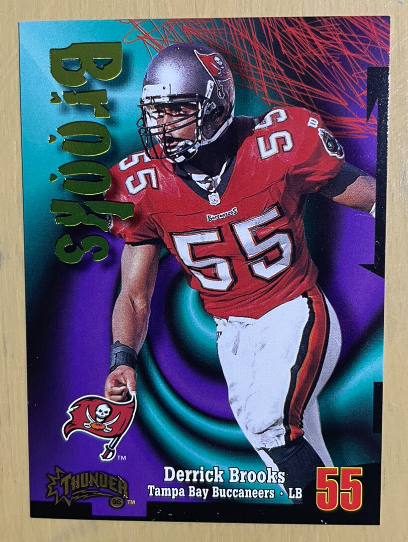 1998 SkyBox Thunder Football - DERRICK BROOKS - #187 Tampa Bay ...