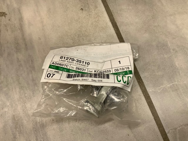 8127035110 Genuine Toyota Lamp ASSY License Plate 81270-35110 for sale ...