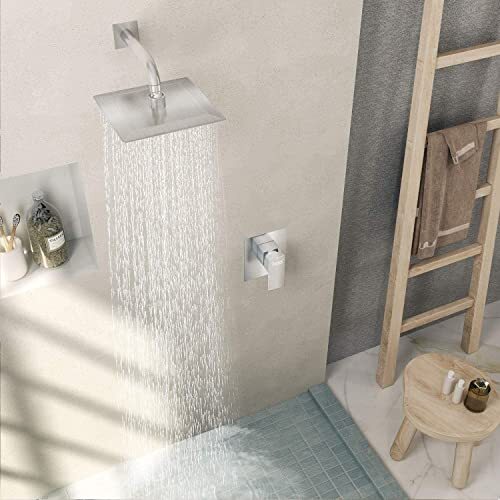 Square Rain Shower Head 304 Stainless Steel Ultra Thin | eBay UK