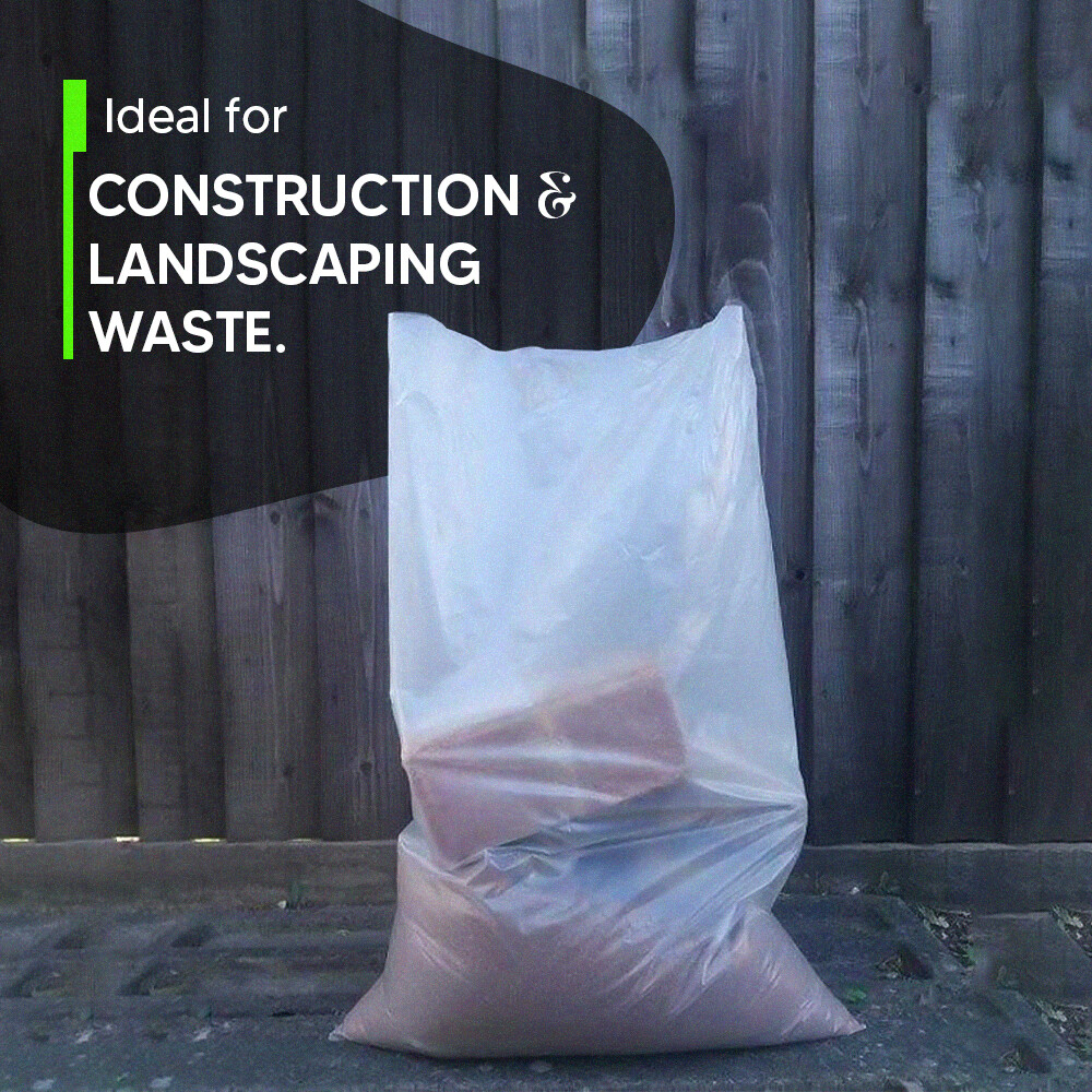 Heavy Duty Rubble Sacks Clear Builders Bags 200 - 500 Gauge ...