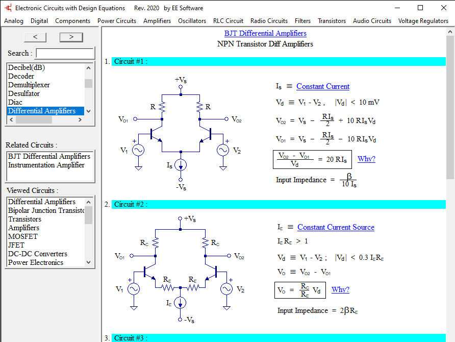 Electronic Circuits with Design Formulas - eBook /App. | eBay