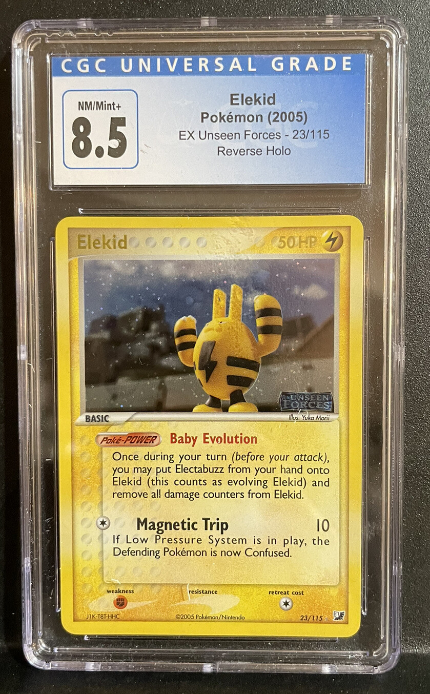Pokémon TCG Elekid EX Unseen Forces Reverse Holo Rare CGC 8.5 | eBay