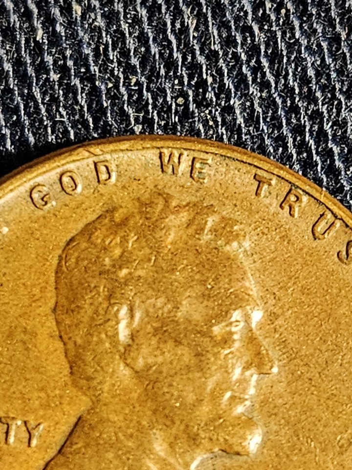 1957 D Wheat Penny Letters On Rim, "W" In WE Not Even, (VF) | eBay