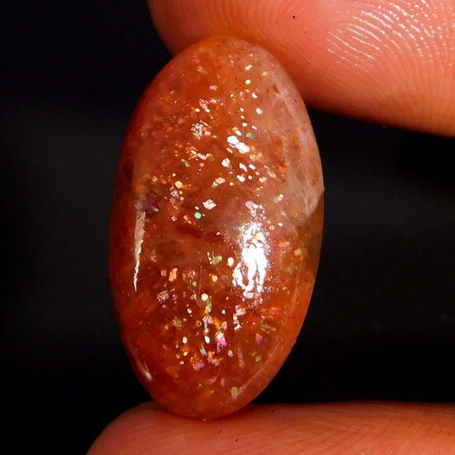Natural Shine Amazing Red Sunstone Oval Cabochon Loose Gemstone 15 ...