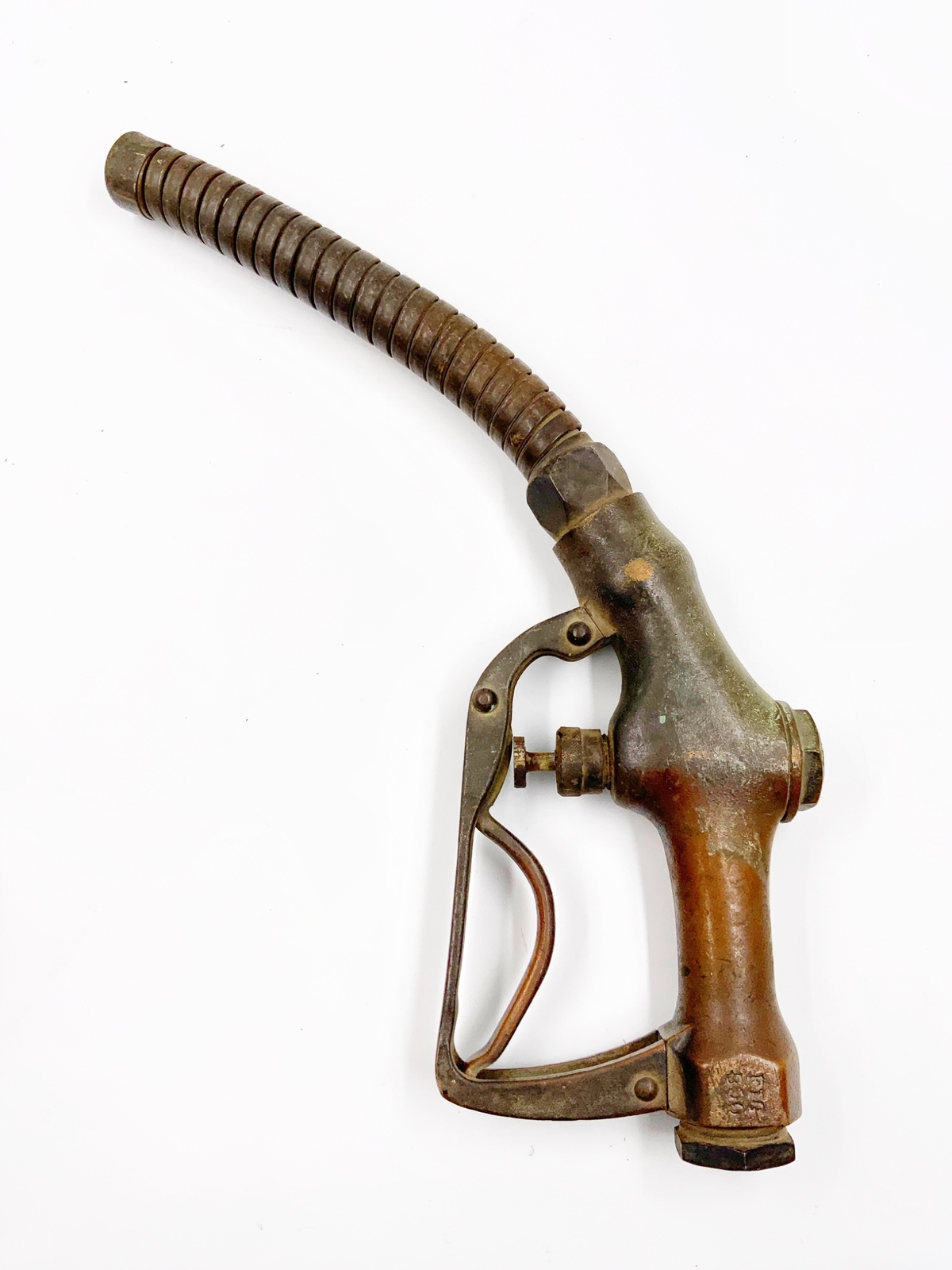 ca 1930's Antique brass Buckeye 800 fuel gas pump Nozzle bronze | eBay