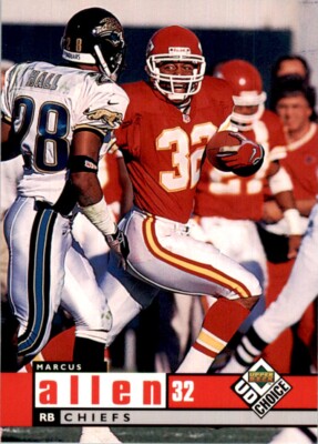 1998 UD Choice Marcus Allen Kansas City Chiefs #83 NFL Football Card | eBay