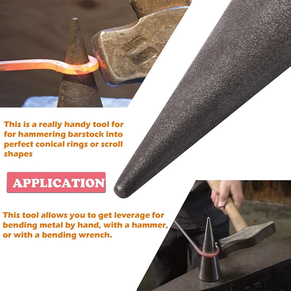 Blacksmith Anvil Mandrel Metal Forming Cone 1" Hardy Tool Vintage Anvil ...