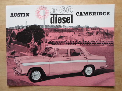AUSTIN A60 CAMBRIDGE DIESEL SALOON orig 1966 UK Mkt Sales Brochure ...